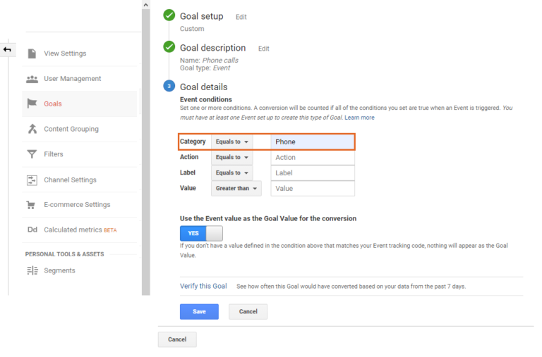 Viewing calls in Google Analytics | Dexem Call Tracking Help Center